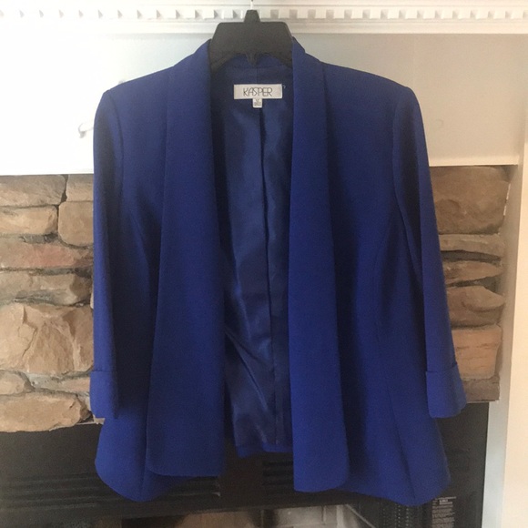 Kasper | Jackets & Coats | Royal Blue Womens Jacket | Poshmark